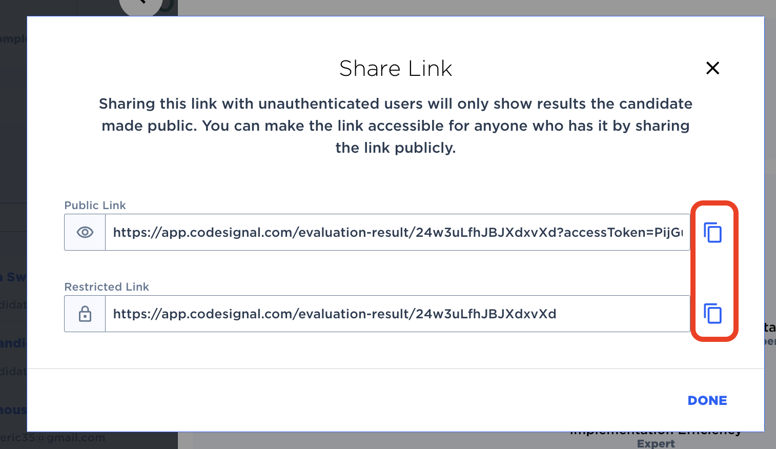 Accessing and sharing a test-taker’s assessment result – CodeSignal ...