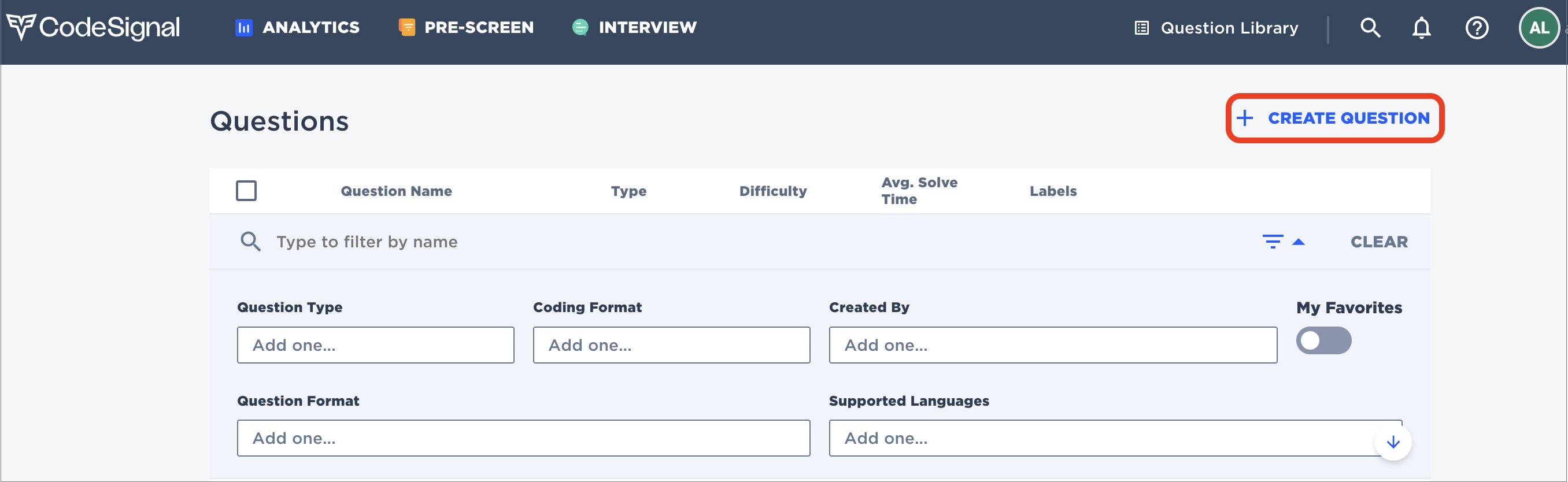 Create an advanced assessment question – CodeSignal Knowledge Base