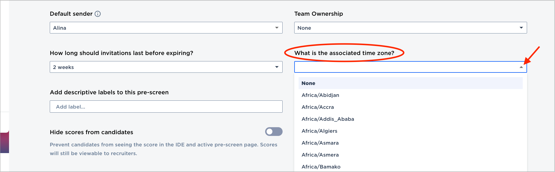 Configuring an assessment: instructions, reminders, labels & more – CodeSignal Knowledge Base