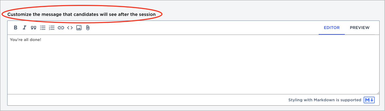 Configuring an assessment: instructions, reminders, labels & more ...