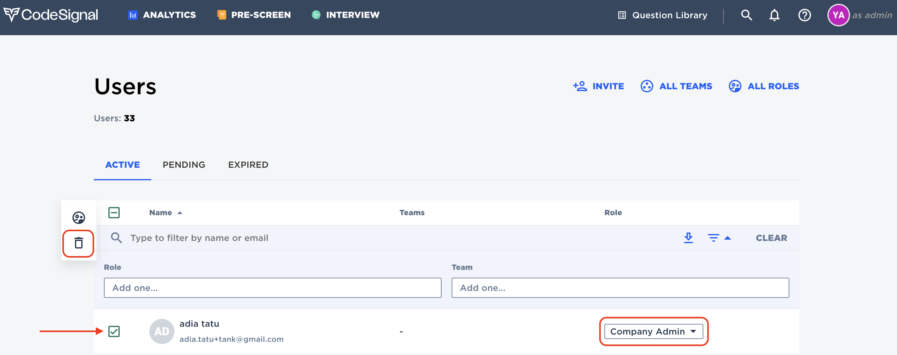 User Roles and Permissions Management – CodeSignal Knowledge Base