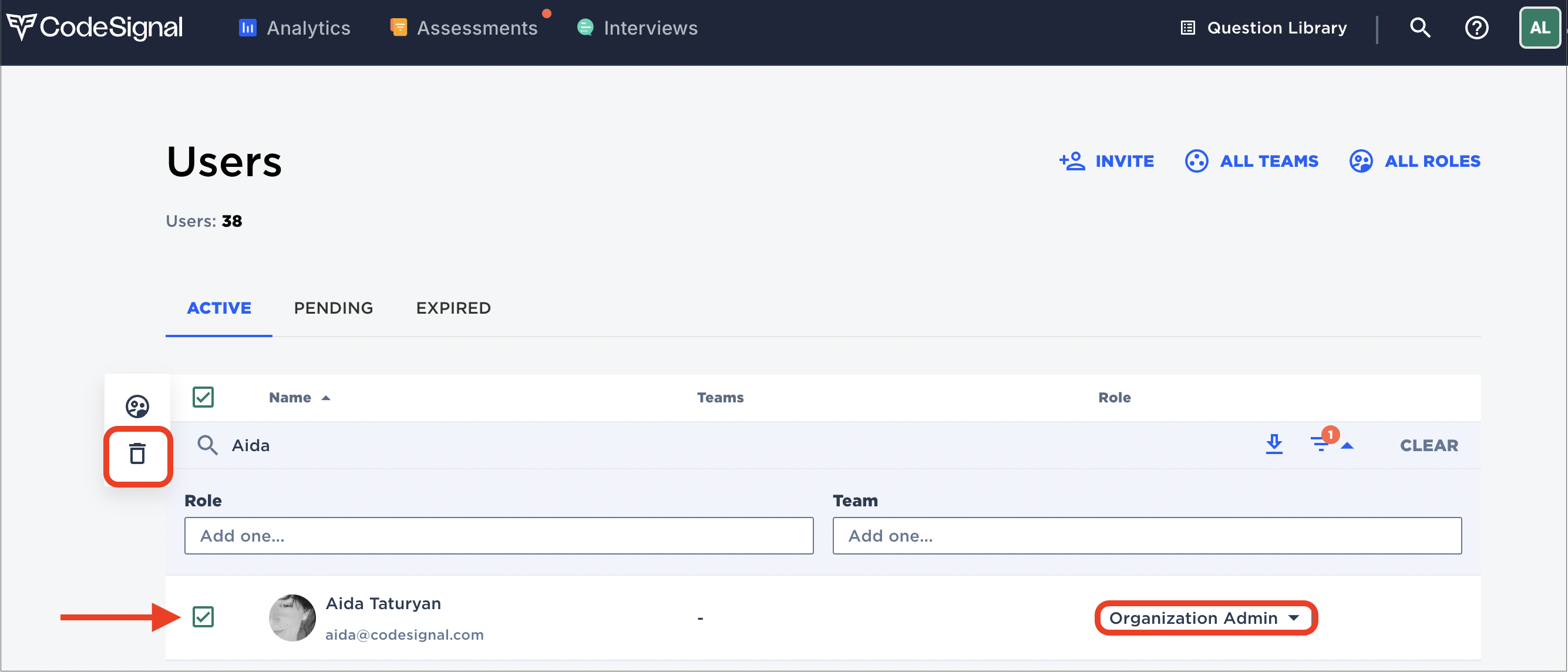 User Roles and Permissions Management – CodeSignal Knowledge Base