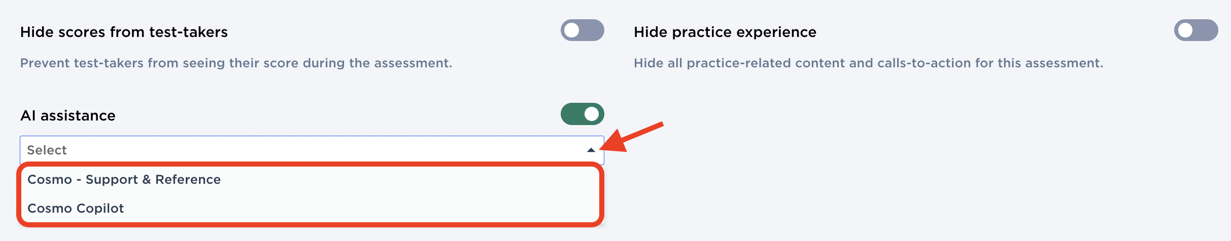 Evaluate test-takers' AI skills with Cosmo – CodeSignal Knowledge Base