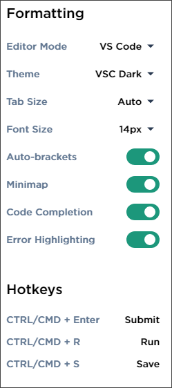 What is the CodeSignal Cloud IDE / Coding Environment? – CodeSignal Knowledge Base