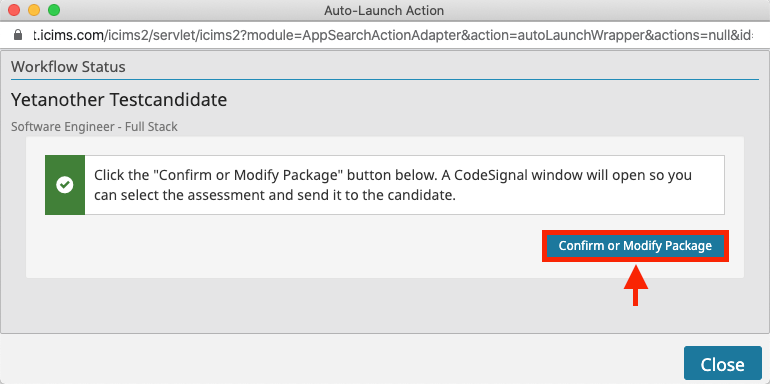 Send CodeSignal assessment invitations from iCIMS – CodeSignal Knowledge Base