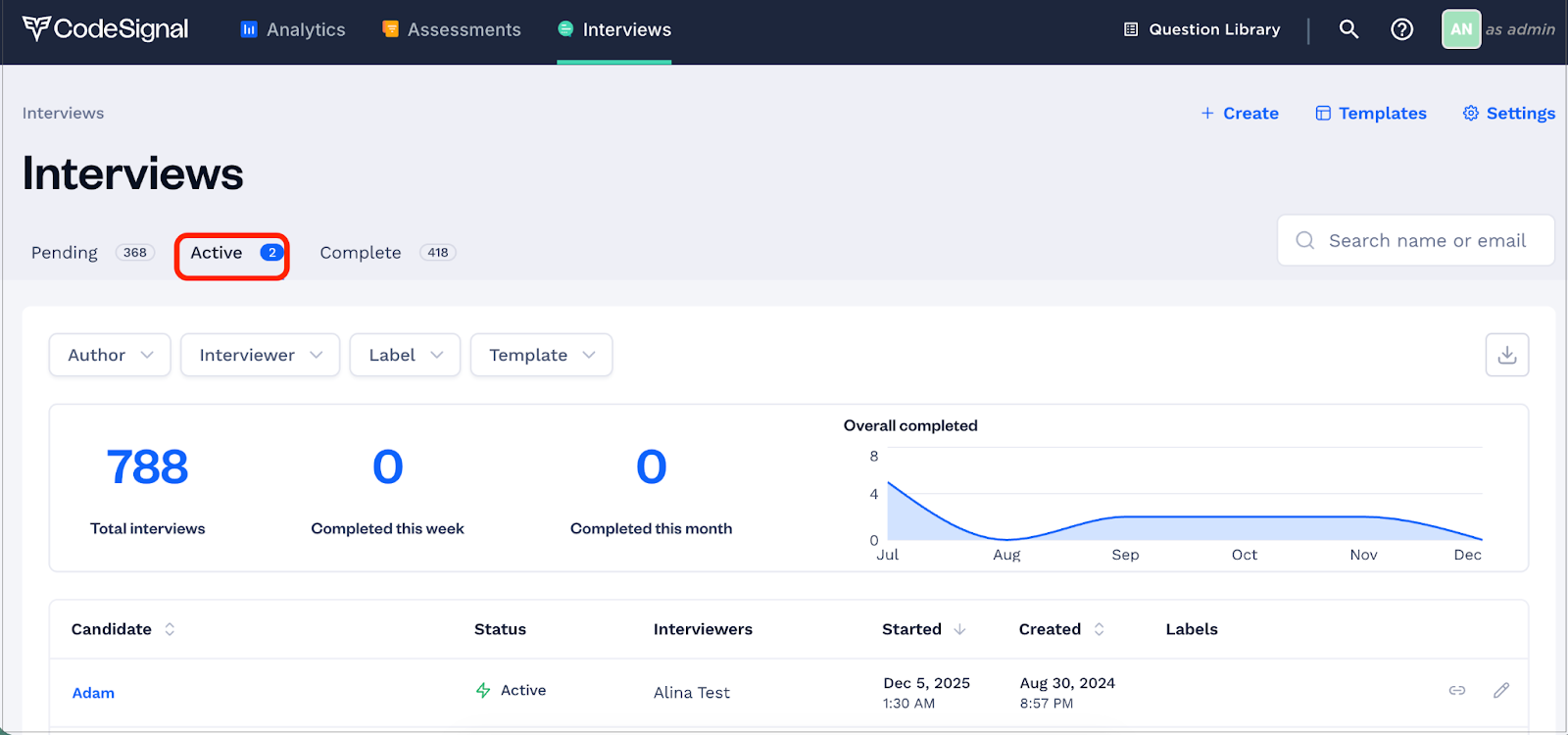 Extending an active interview session – CodeSignal Knowledge Base