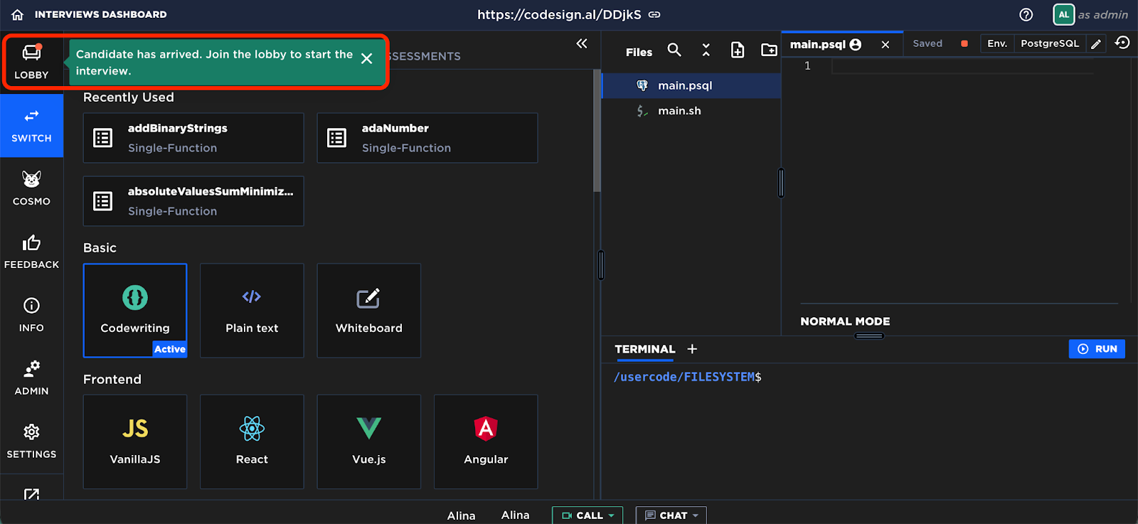 How to Conduct a CodeSignal Interview – CodeSignal Knowledge Base