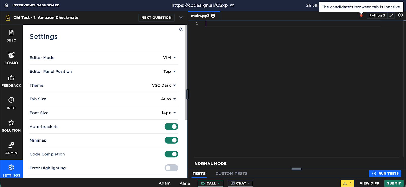 How to Conduct a CodeSignal Interview – CodeSignal Knowledge Base