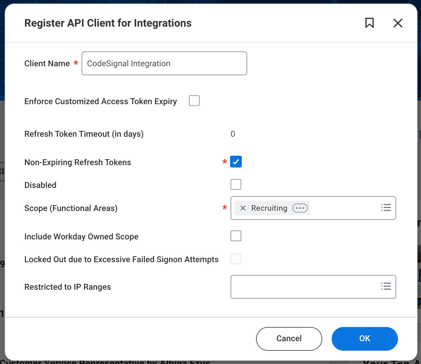 Setting Up OAuth for the Workday Integration – CodeSignal Knowledge Base