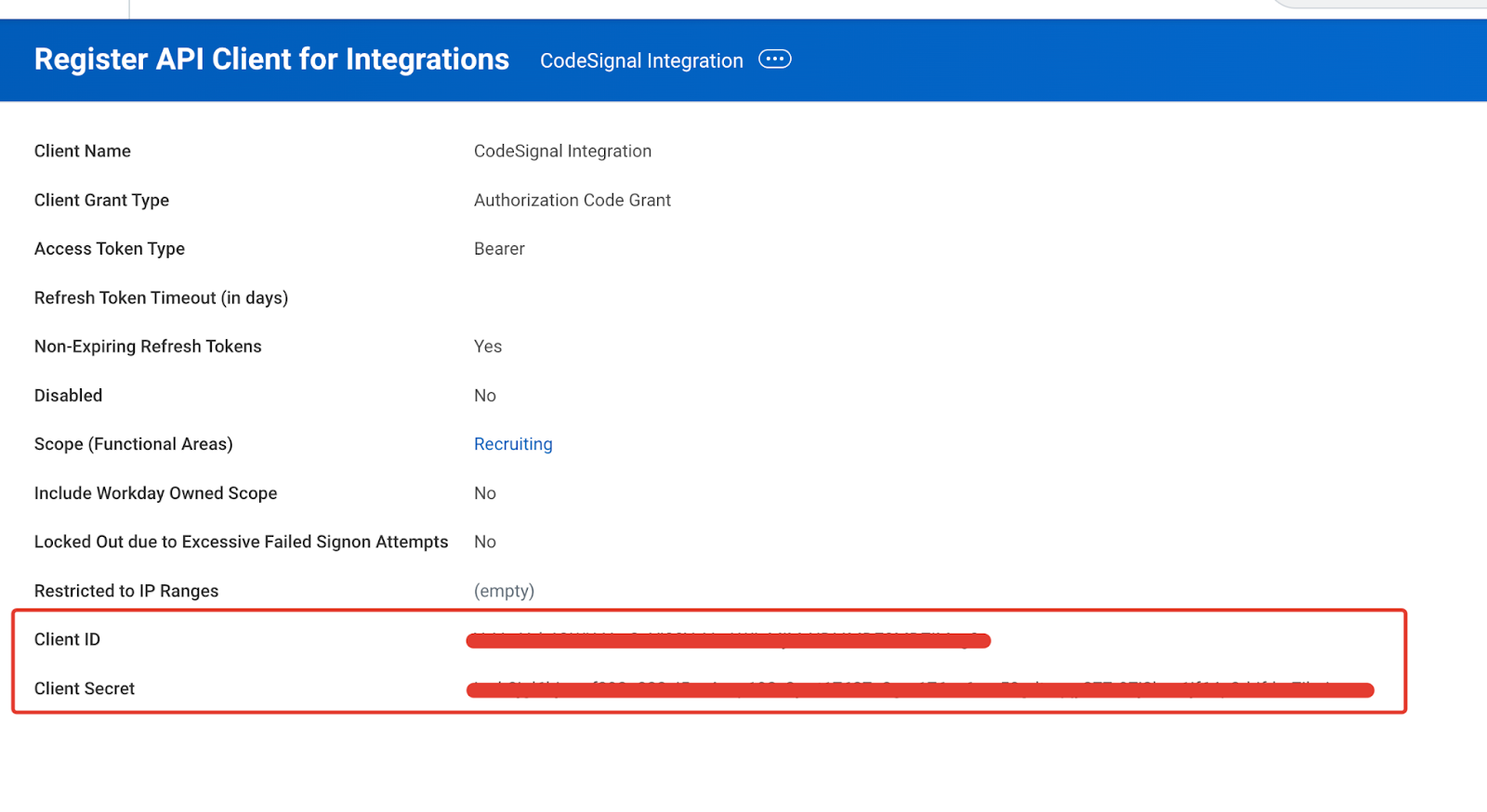 Setting Up OAuth for the Workday Integration – CodeSignal Knowledge Base
