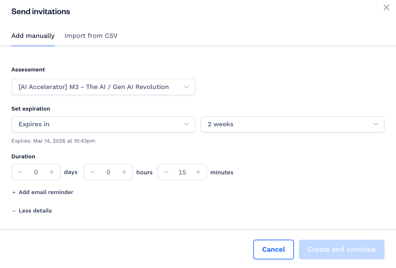Sending assessments to test-takers – CodeSignal Knowledge Base